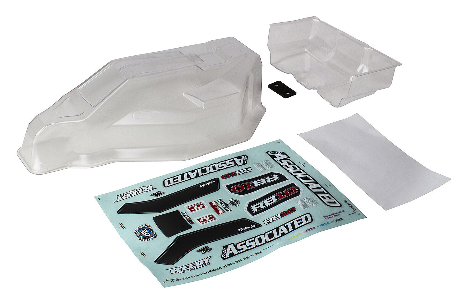 RB10 RTR BODY AND WING, CLEAR